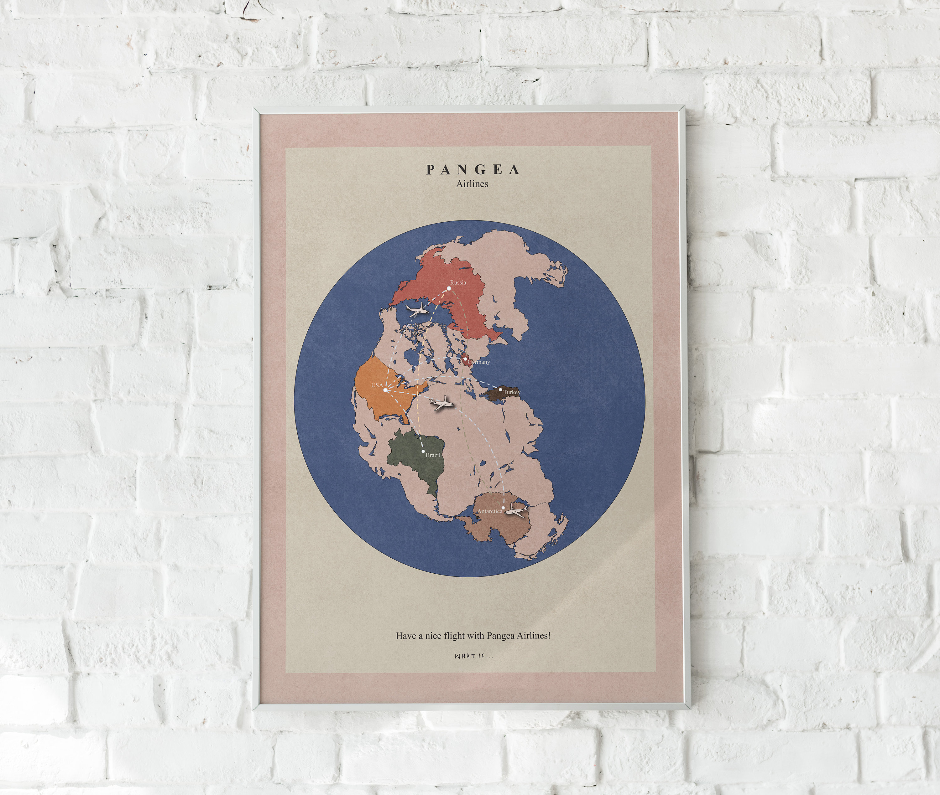 Pangea World Map Poster Geology Gifts Science Poster Geologist - Etsy