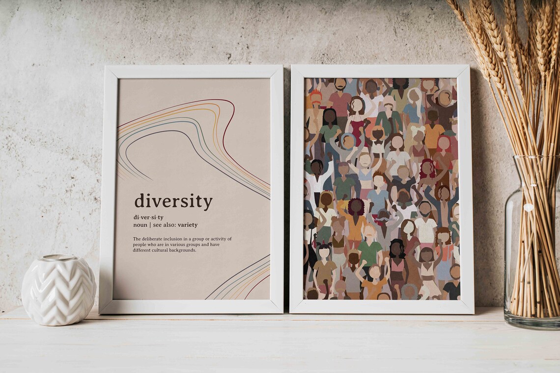 Diversity Art Print, Diversity Definition, Inclusive Art, Classroom ...
