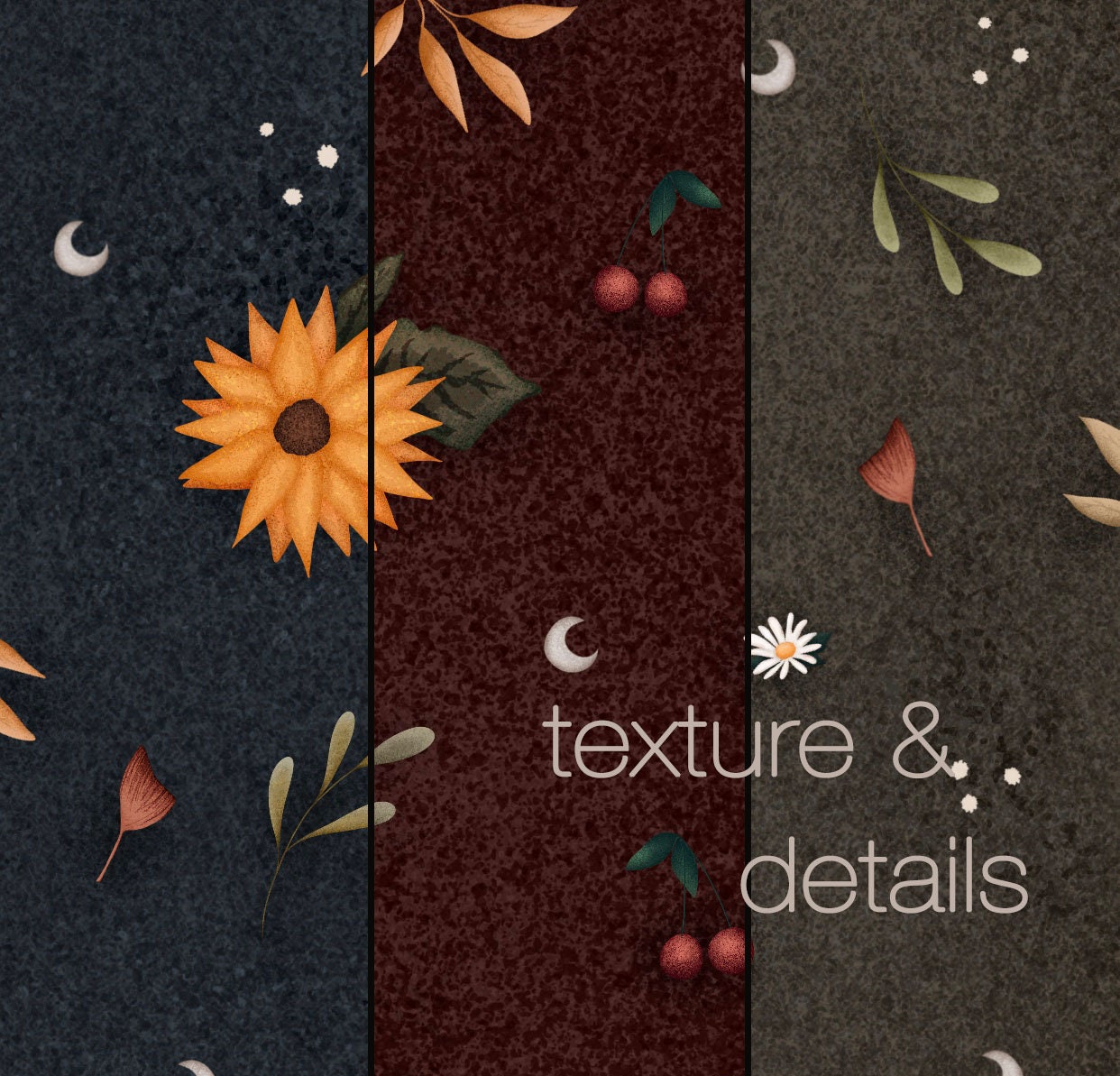 Boho Sunflower Wallpaper Set of 3 Iphone Wallpaper Leaf - Etsy