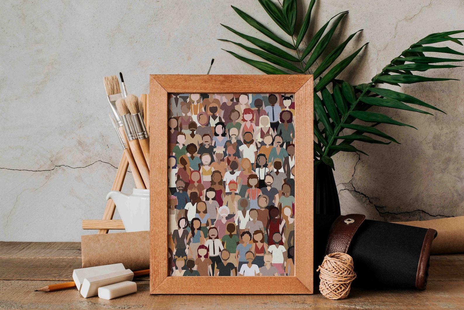 Diversity Art Print, People Poster, Multicultural Artwork, Inclusive ...