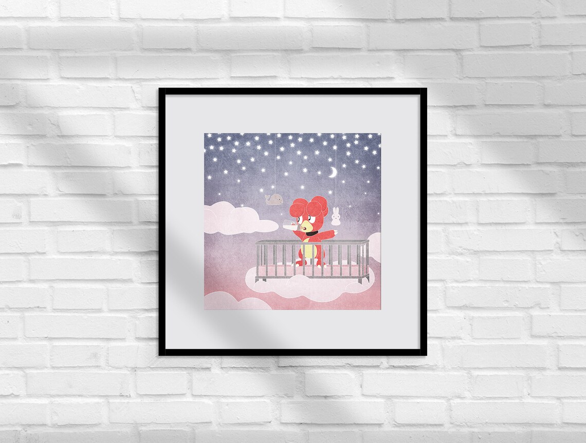 Magby Art Print Nursery Decor Magby Pokemon Wall Decor - Etsy