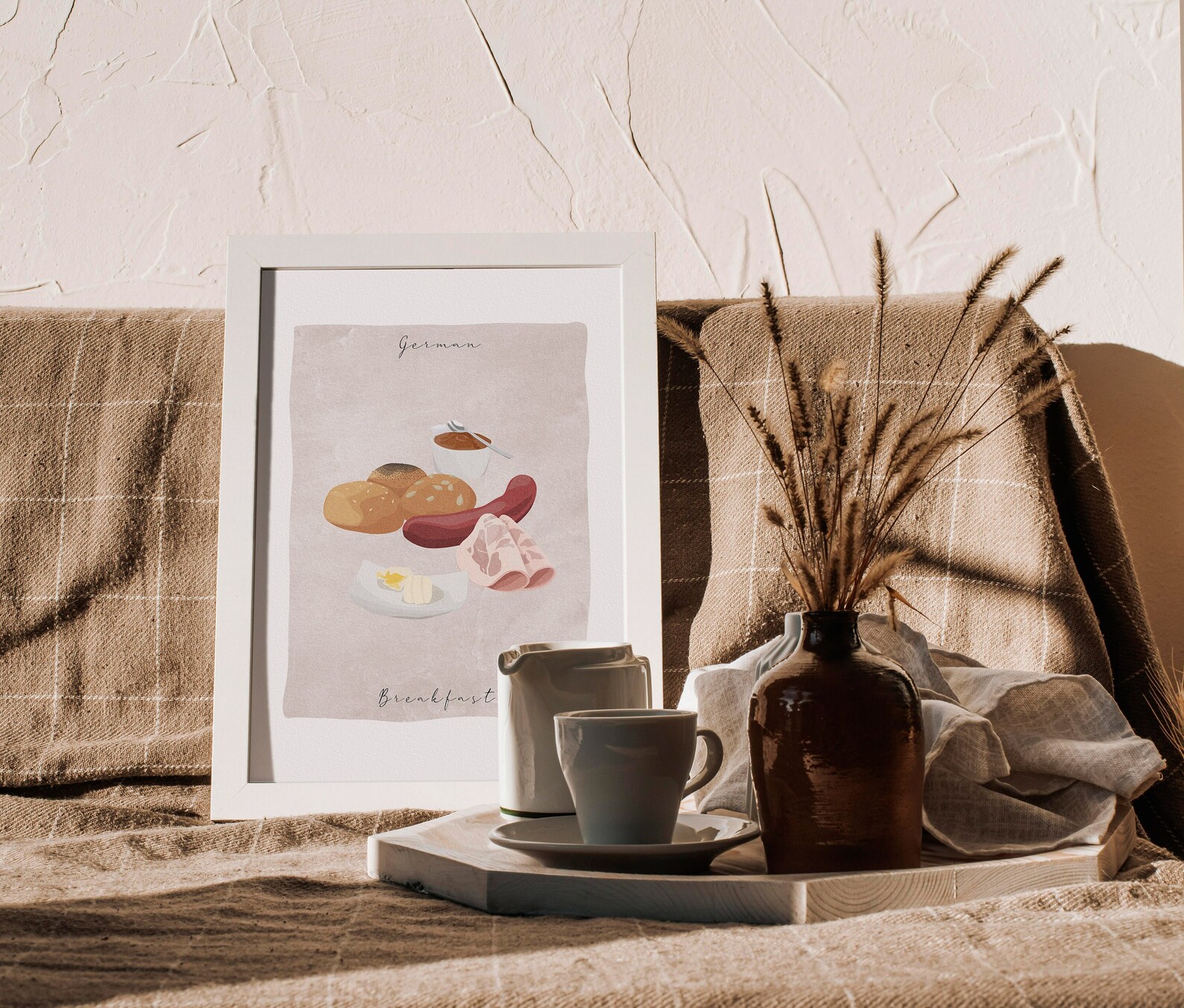 German Breakfast Art Print German Food Print Breakfast Poster | Etsy