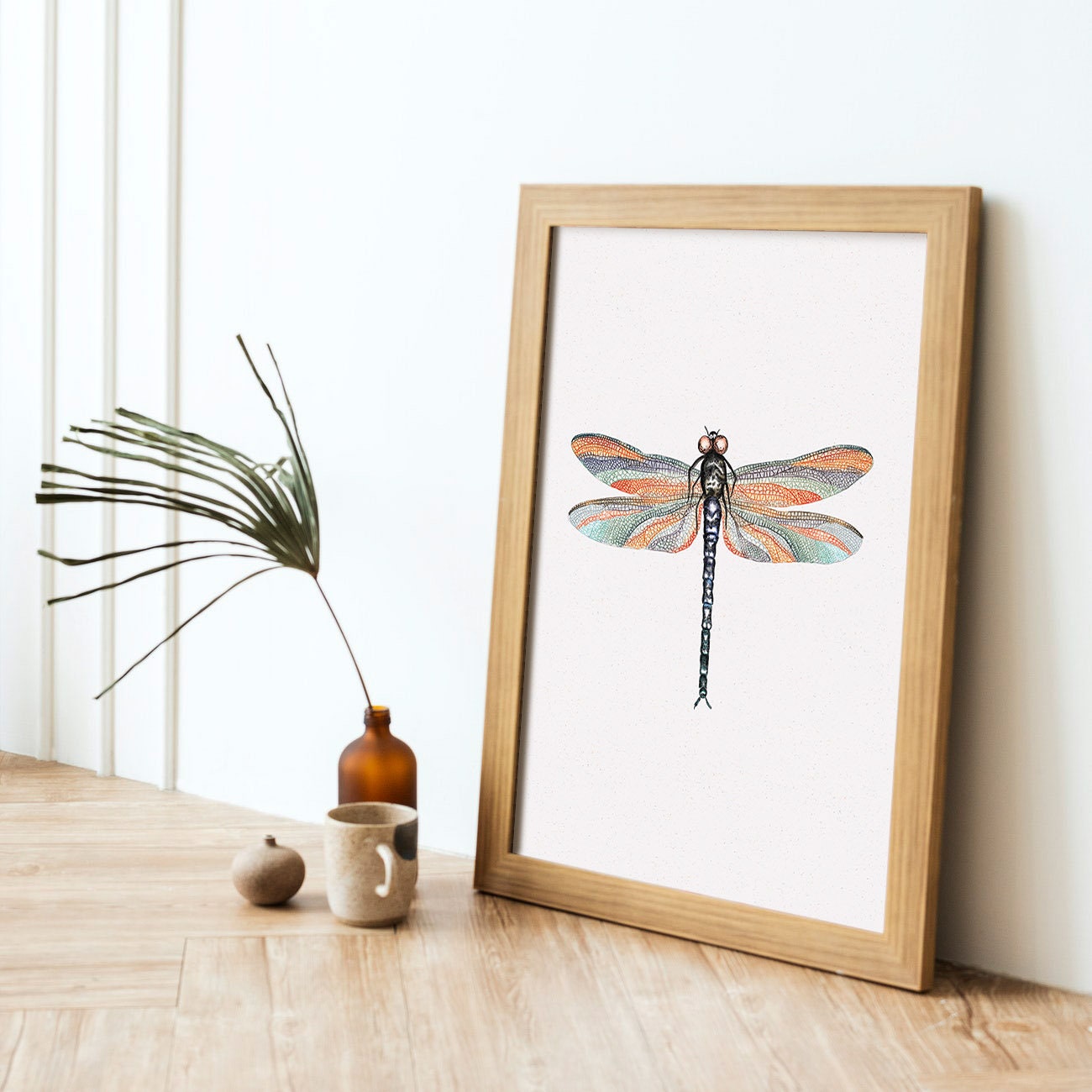 Colorful Dragonfly Print Insect Poster Dragonfly Art Colored - Etsy