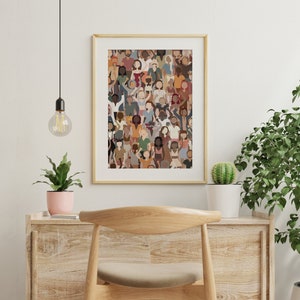 People Protest Art Print Diversity Art Crowd Wall Decor - Etsy