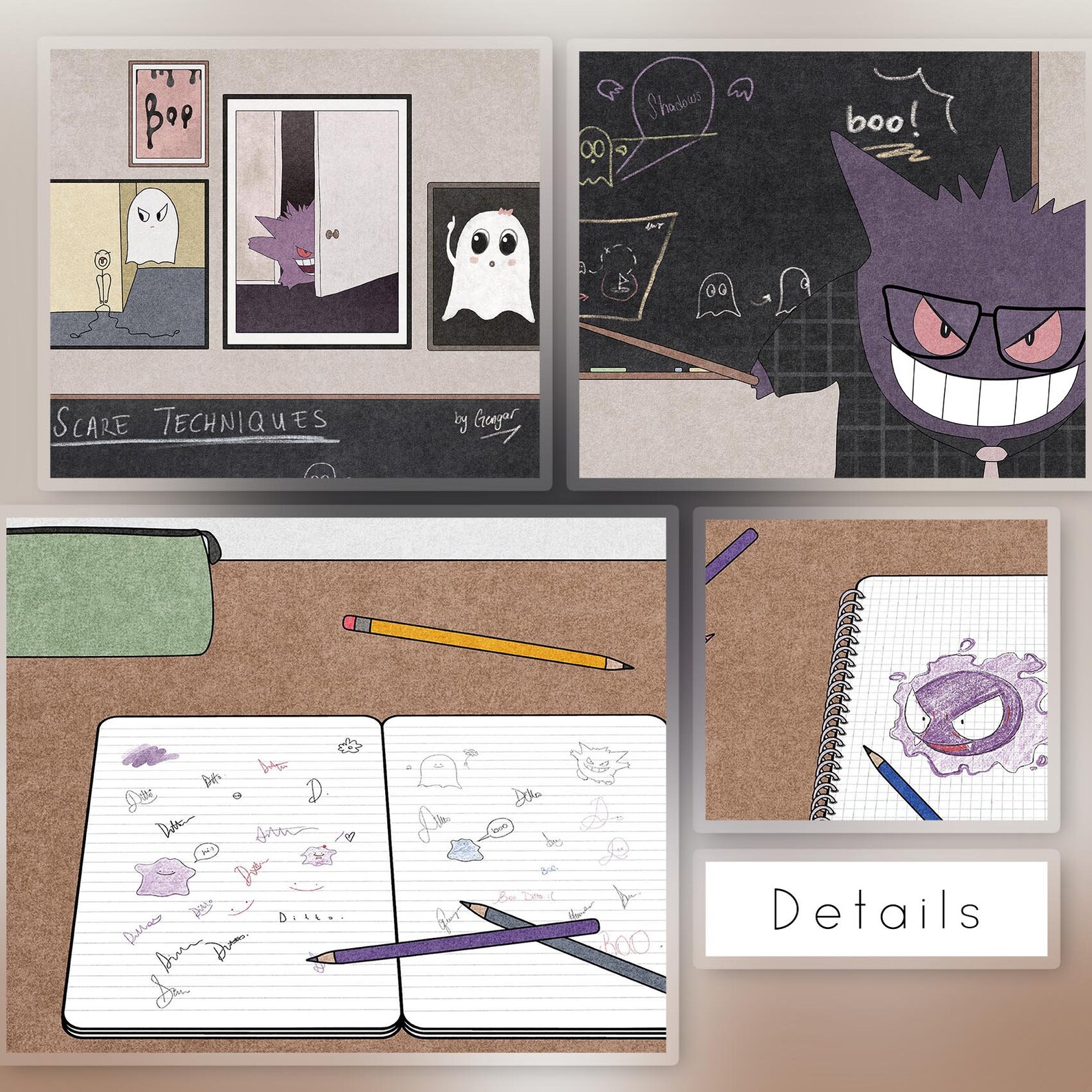 Gengar Art Print, Gengar Pokemon Wall Decor, Pokemon Wall Art, Gengar ...