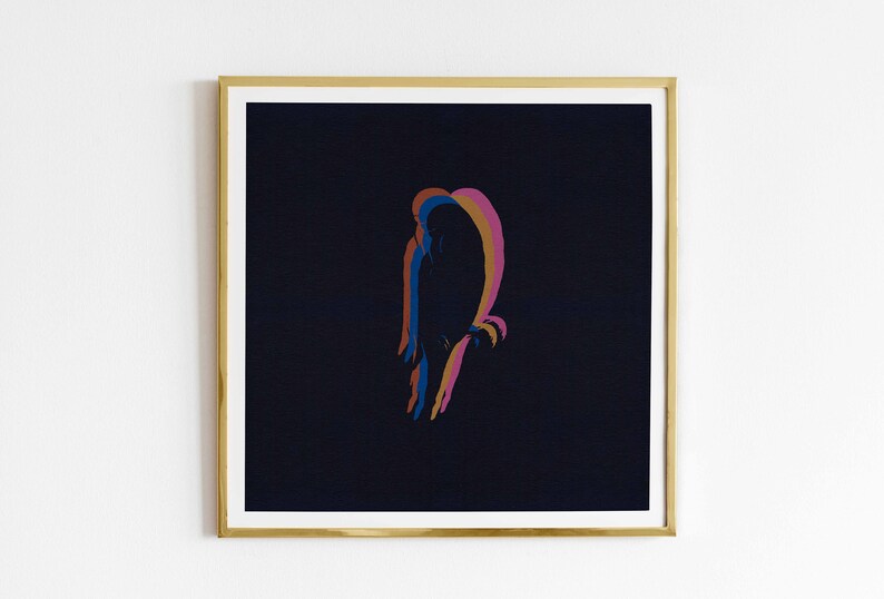 Budgie Poster Digital Download, Abstract Budgie Art Print, Bird ...