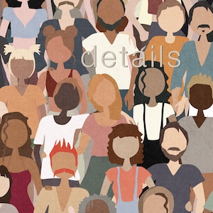 Diversity Art Print, People Poster, Multicultural Artwork, Inclusive ...