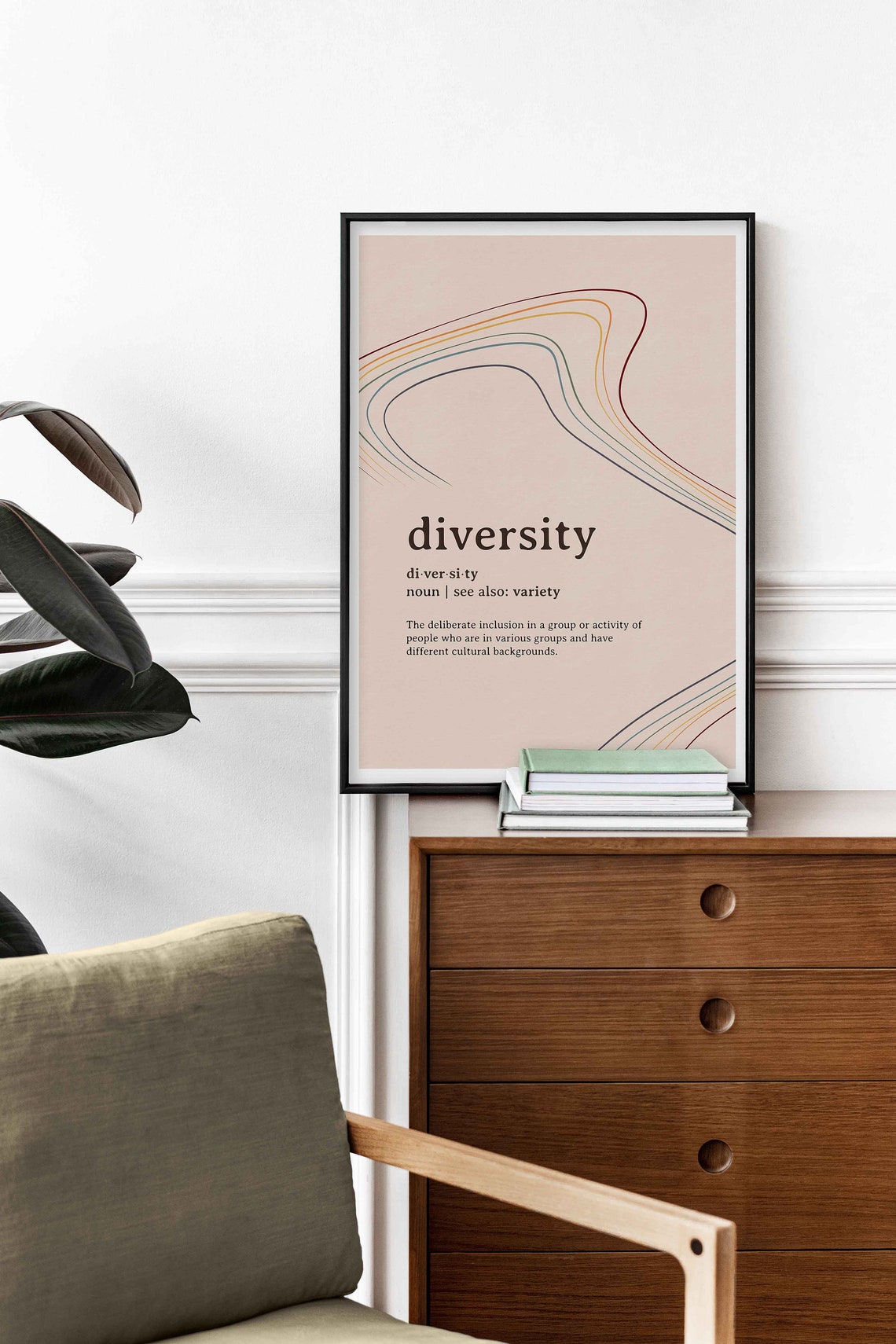 Diversity Art Print Diversity Definition Inclusive Art - Etsy