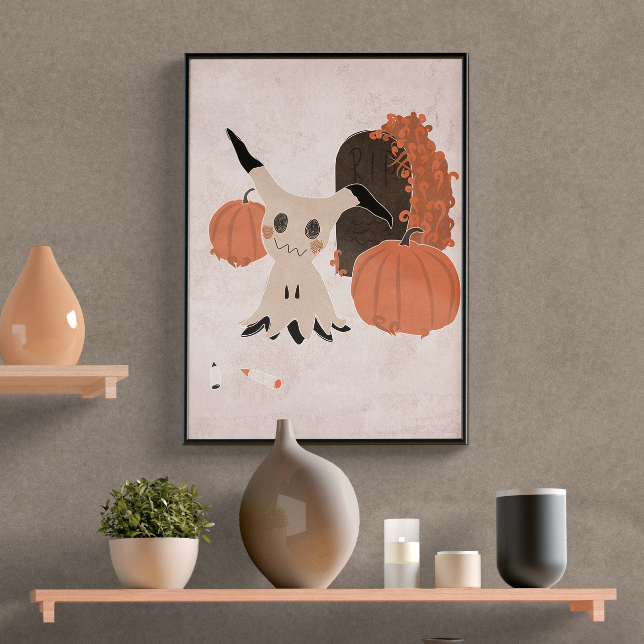 Mimikyu Wall Art Halloween Pokemon Print Mimikyu Poster - Etsy