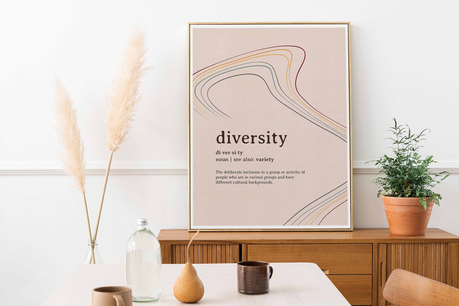 Diversity Art Print Diversity Definition Inclusive Art - Etsy