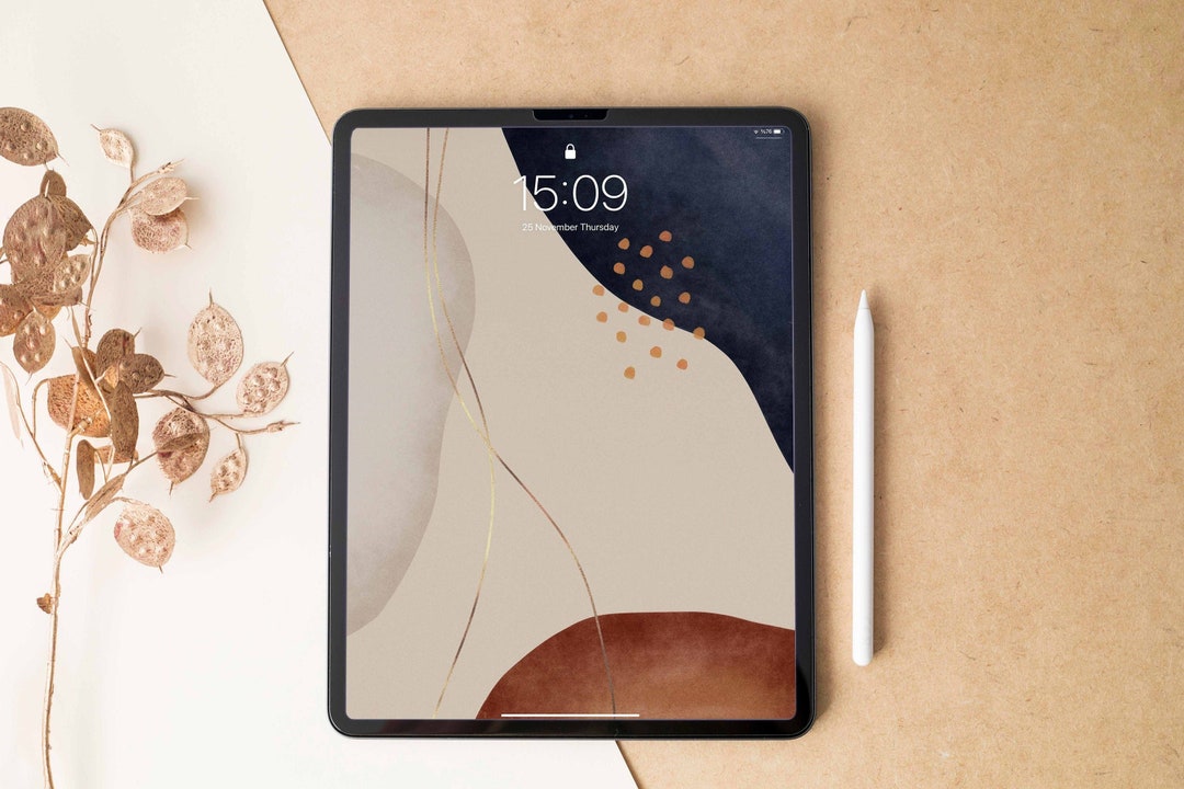 Boho Wallpaper for iPad Abstract Background Aesthetic Screensaver ...