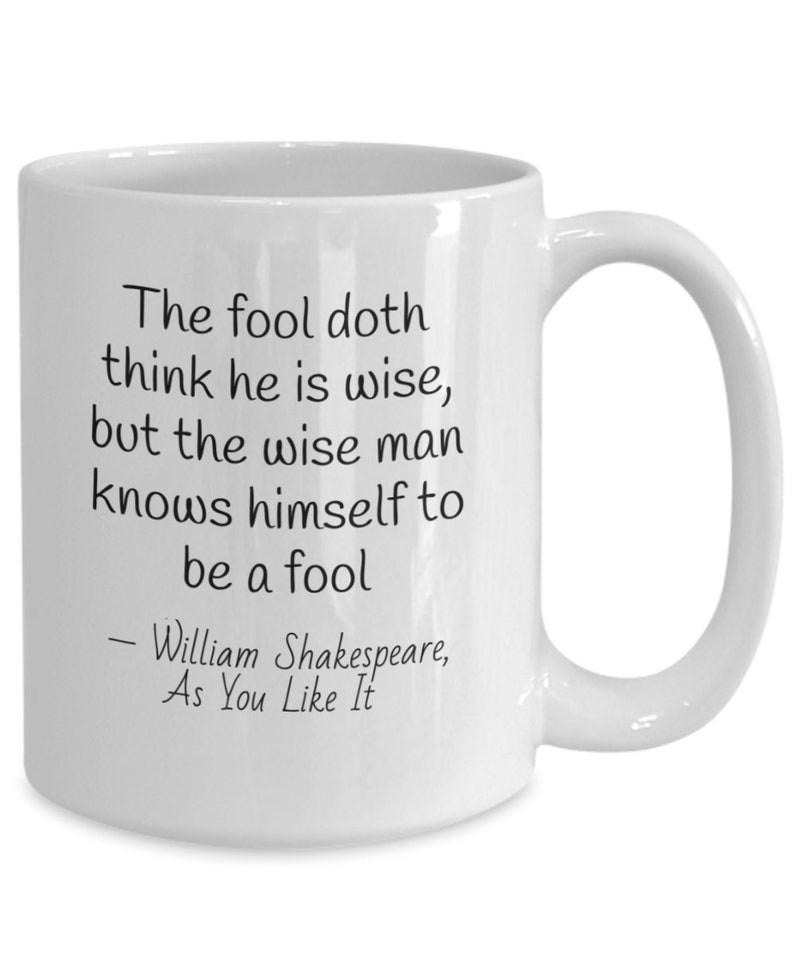 Shakespeare Quote Quotes About Life Shakespeare Coffee Mug - Etsy