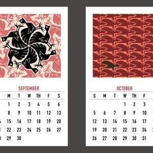 2025 Wall Calendar: Large Print Tessellations Including Framable Art - Etsy