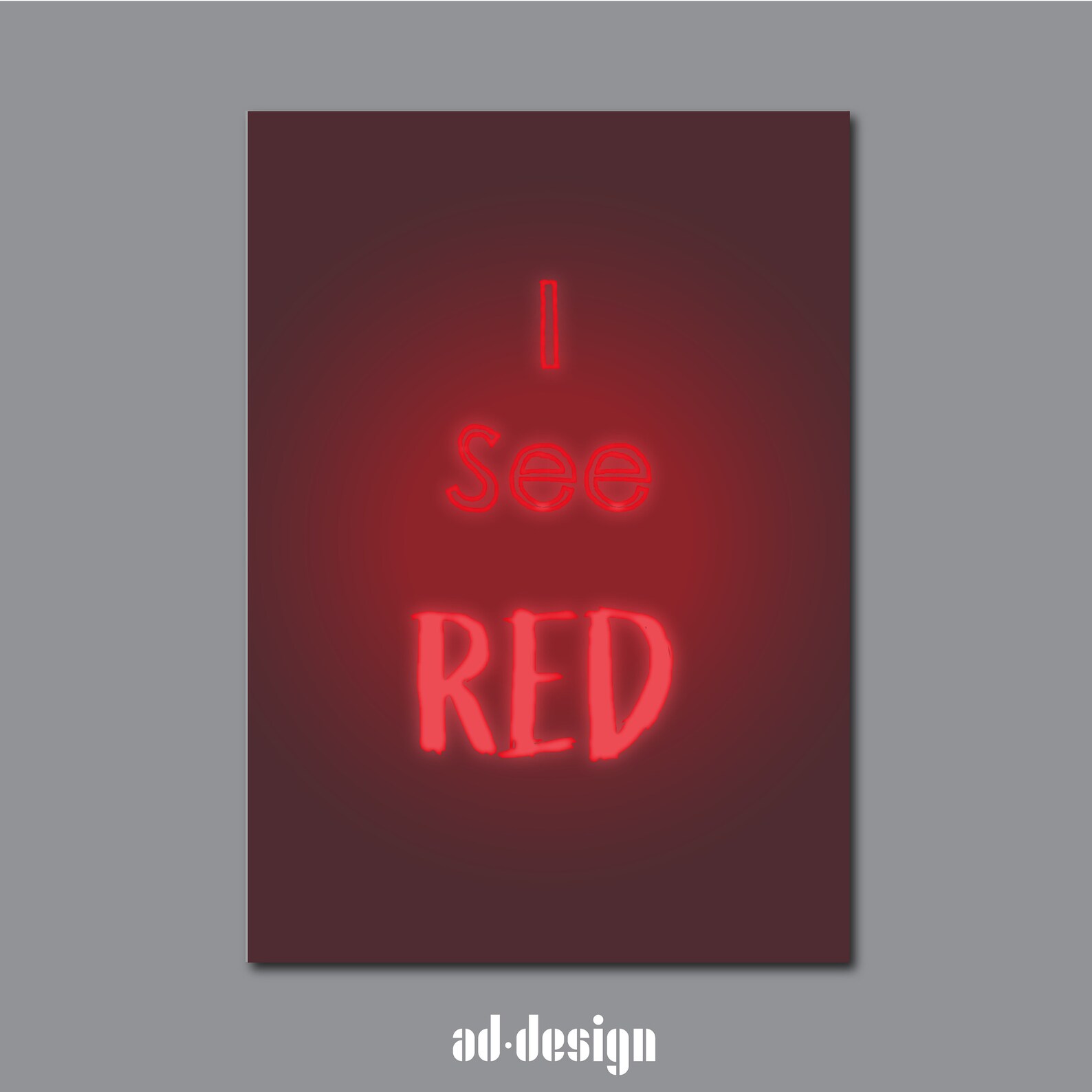 I See RED Art Print by ad.design | Etsy