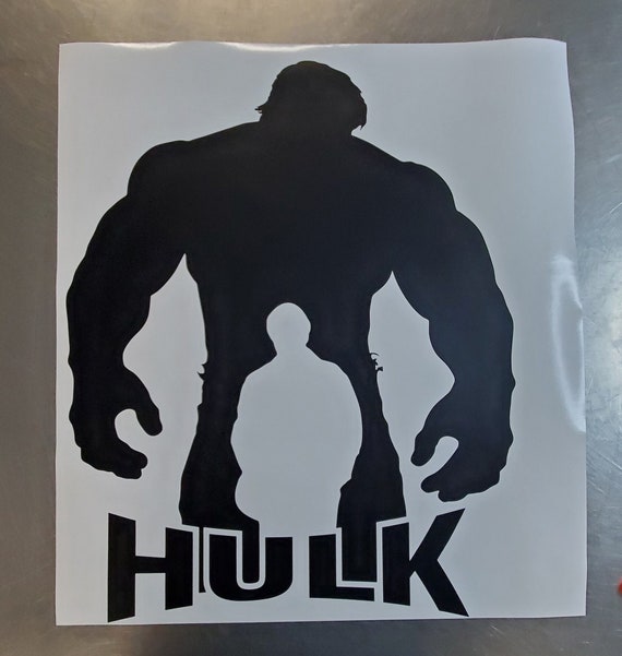 Hulk and Bruce Banner Shadow Vinyl Decal/Sticker | Etsy