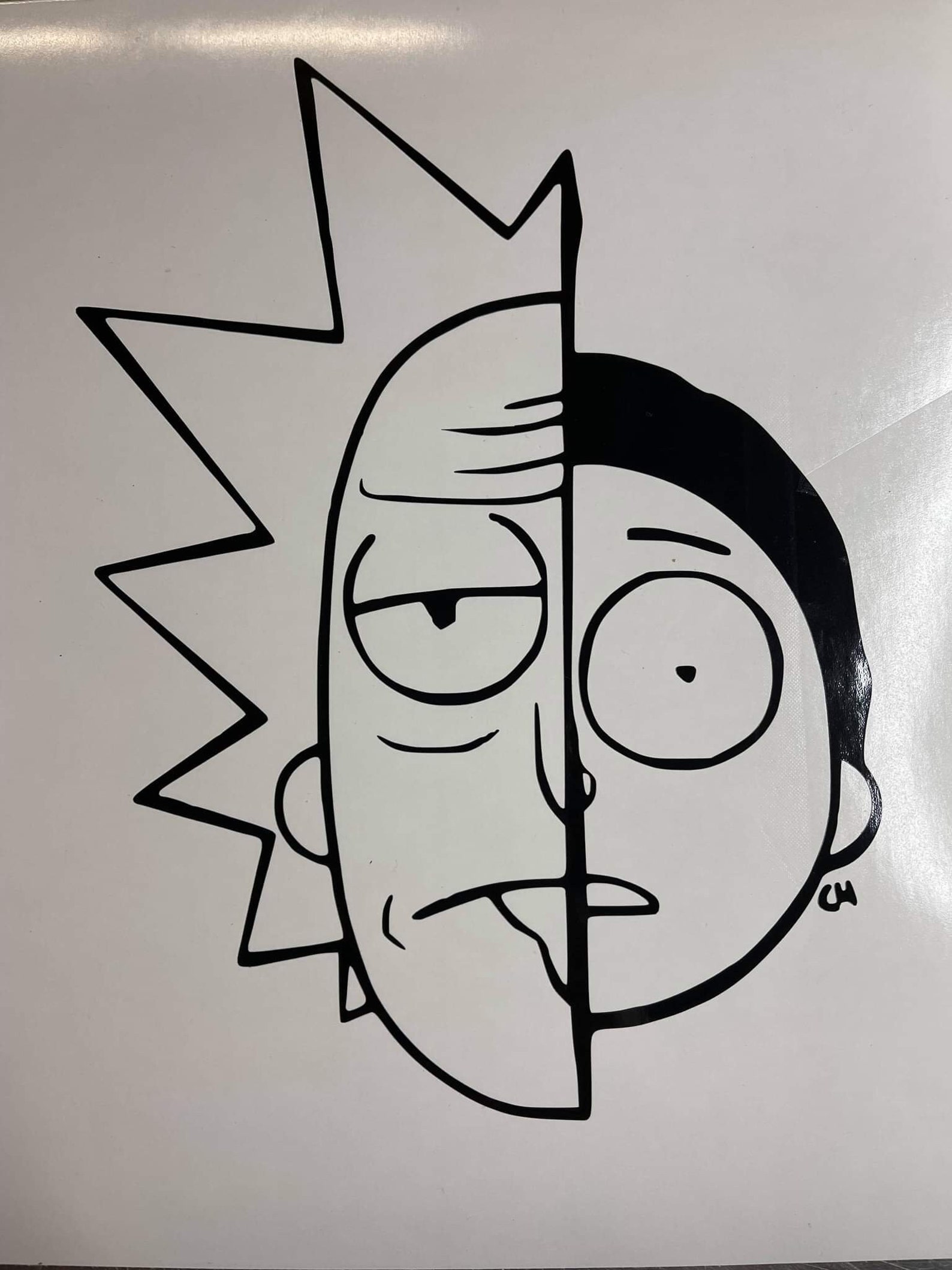 Rick and Morty Vinyl Sticker/decal - Etsy