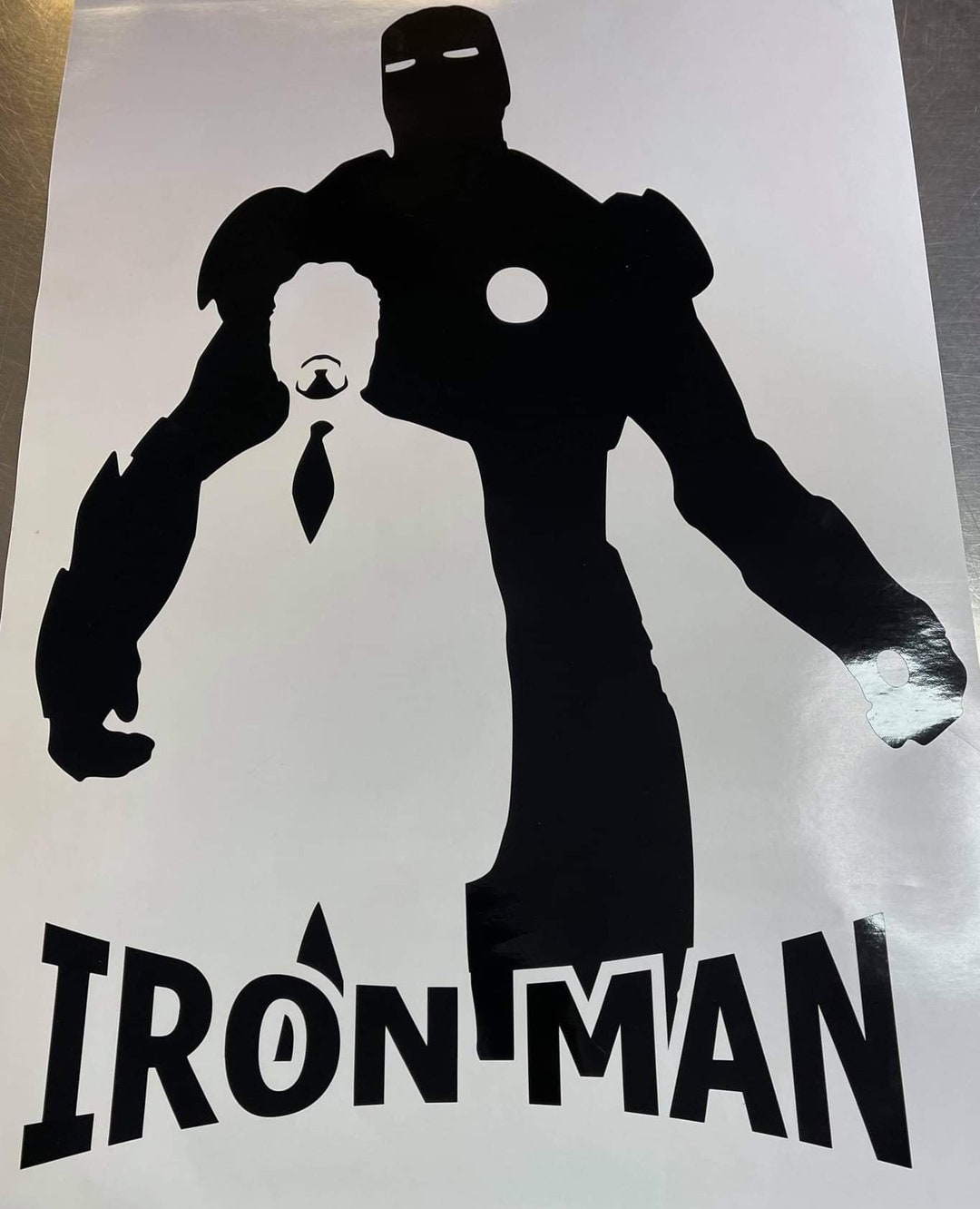 Iron Man - Tony Stark Shadow Sticker/decal - Etsy