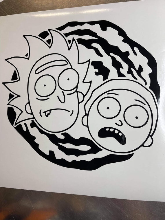 Rick and Morty Vinyl Sticker/decal - Etsy
