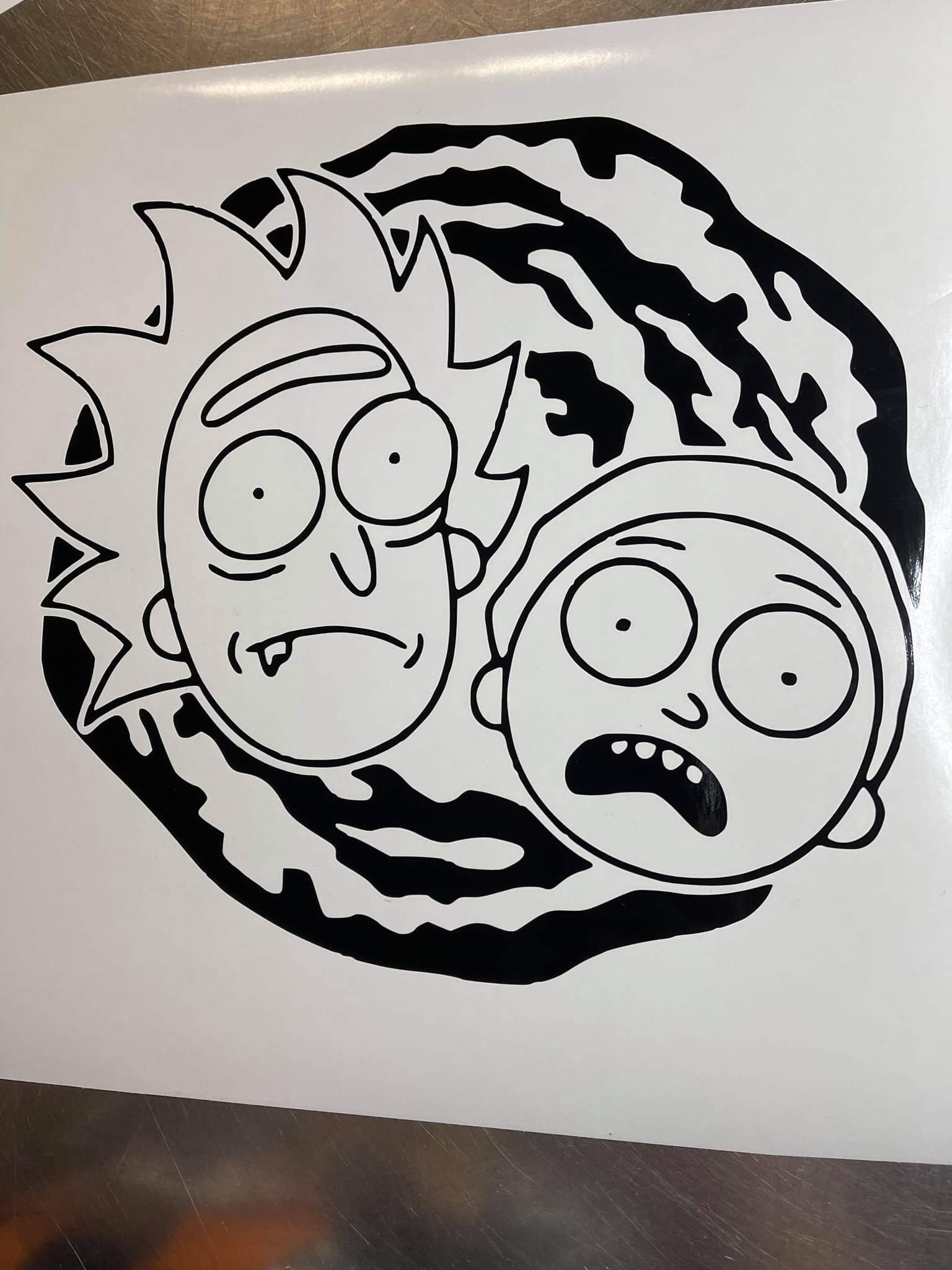 Rick and Morty Vinyl Sticker/decal - Etsy