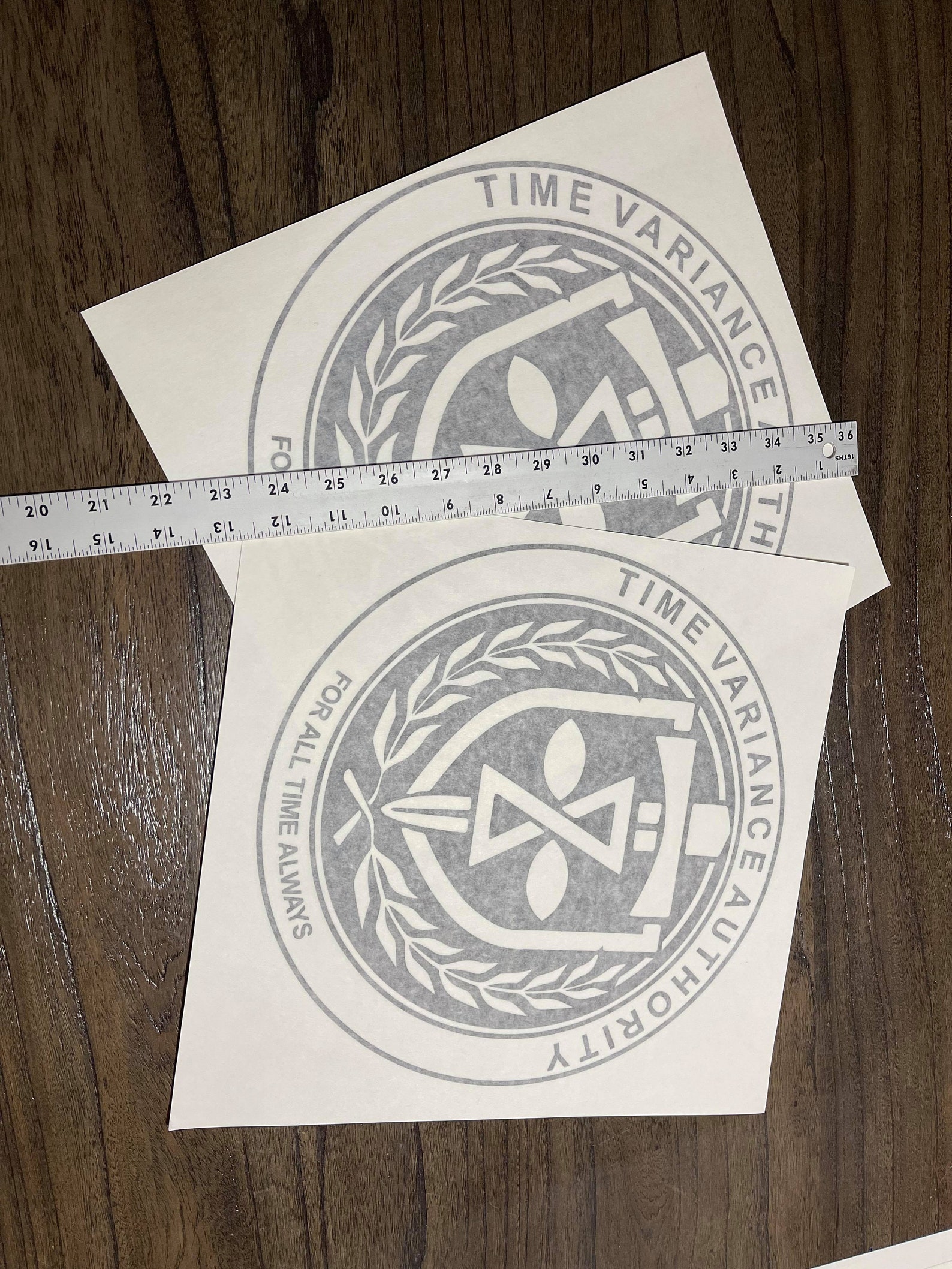 TIME VARIANCE AUTHORITY Seal Black - Etsy