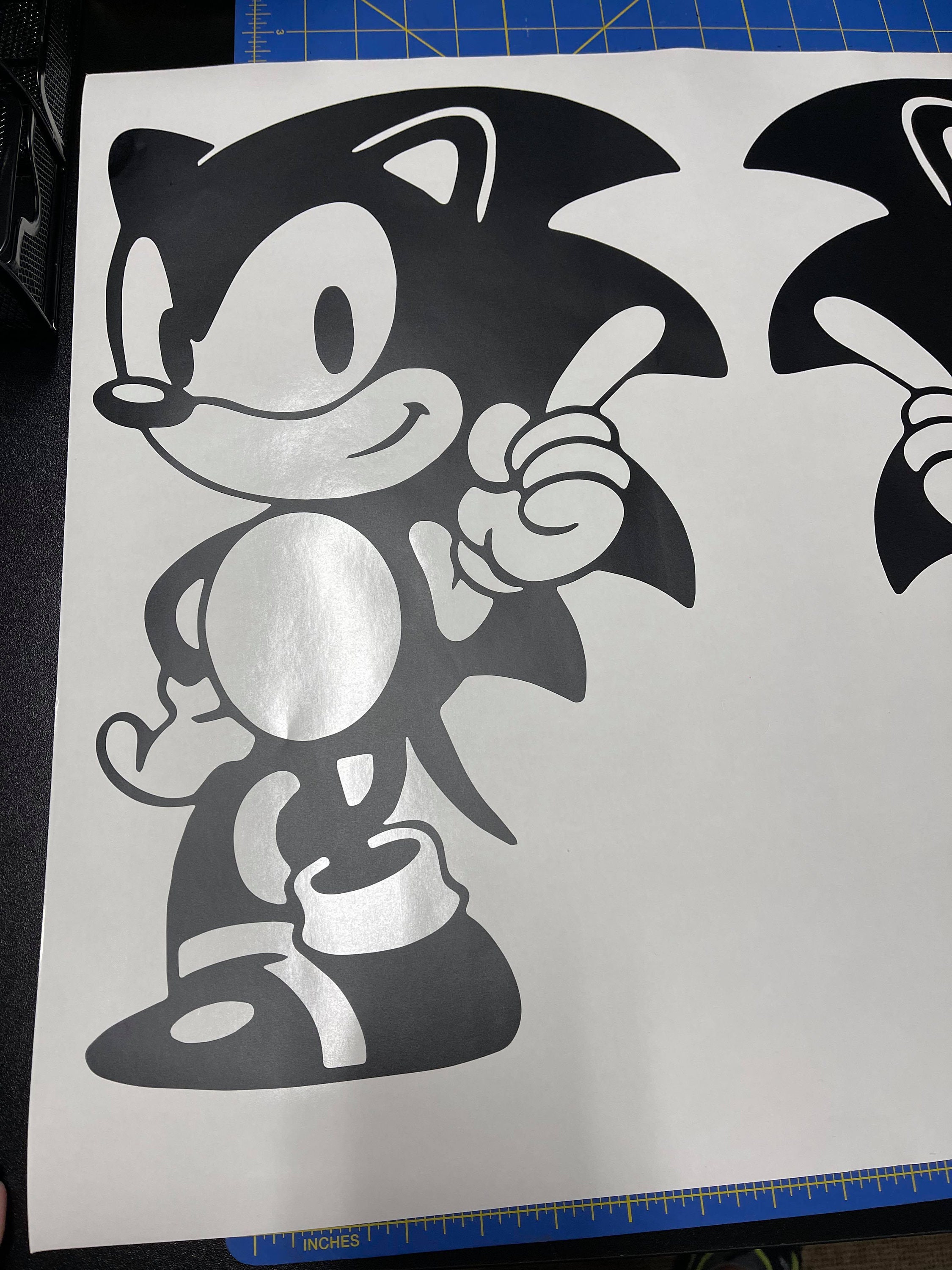 Sonic Classic Vinyl Sticker/decal - Etsy