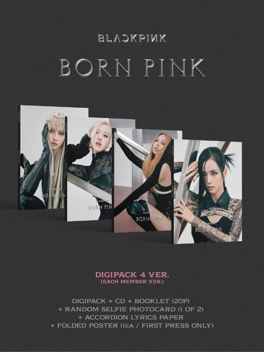 BLACKPINK 2nd Album 'BORN PINK' digipack Random - Etsy