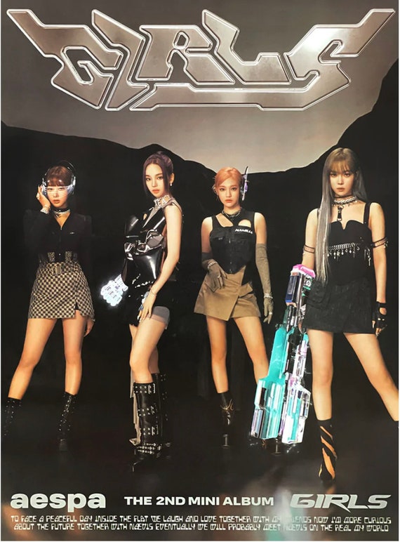 AESPA 2nd Mini Album 'GIRLS' Poster Only With Hard - Etsy