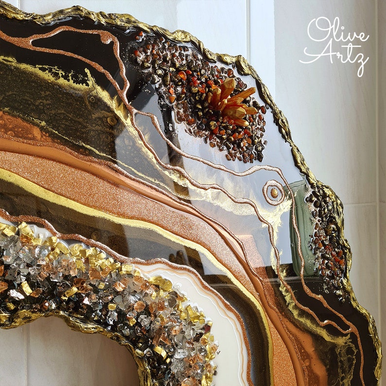 Deep Roots - Resin Geode Art - Etsy