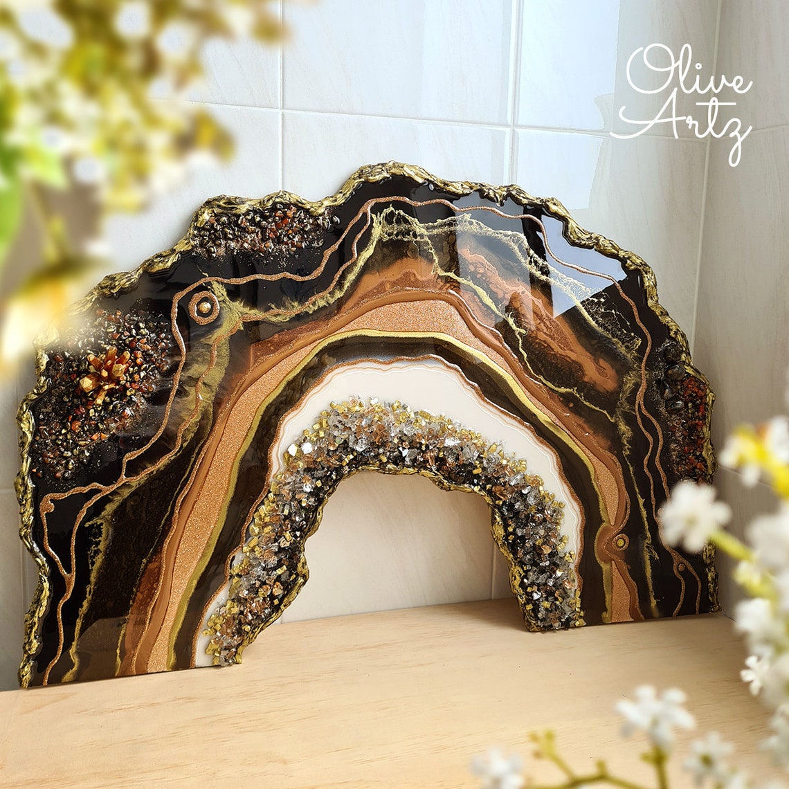 Deep Roots Resin Geode Art - Etsy