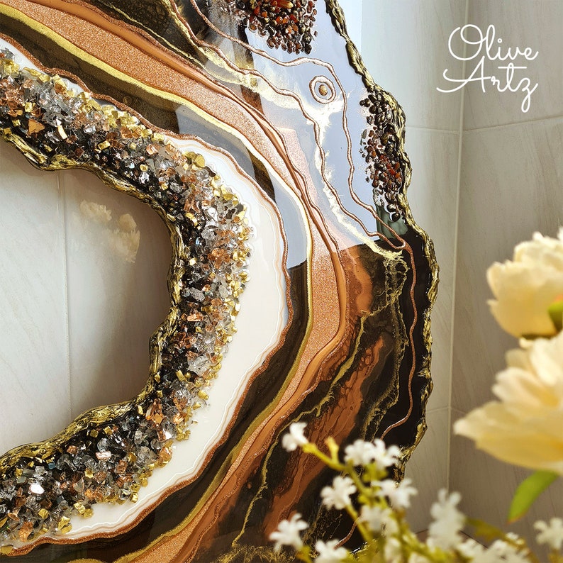 Deep Roots - Resin Geode Art - Etsy