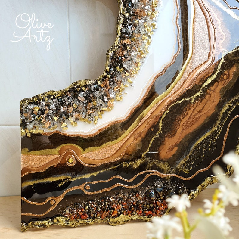 Deep Roots - Resin Geode Art - Etsy