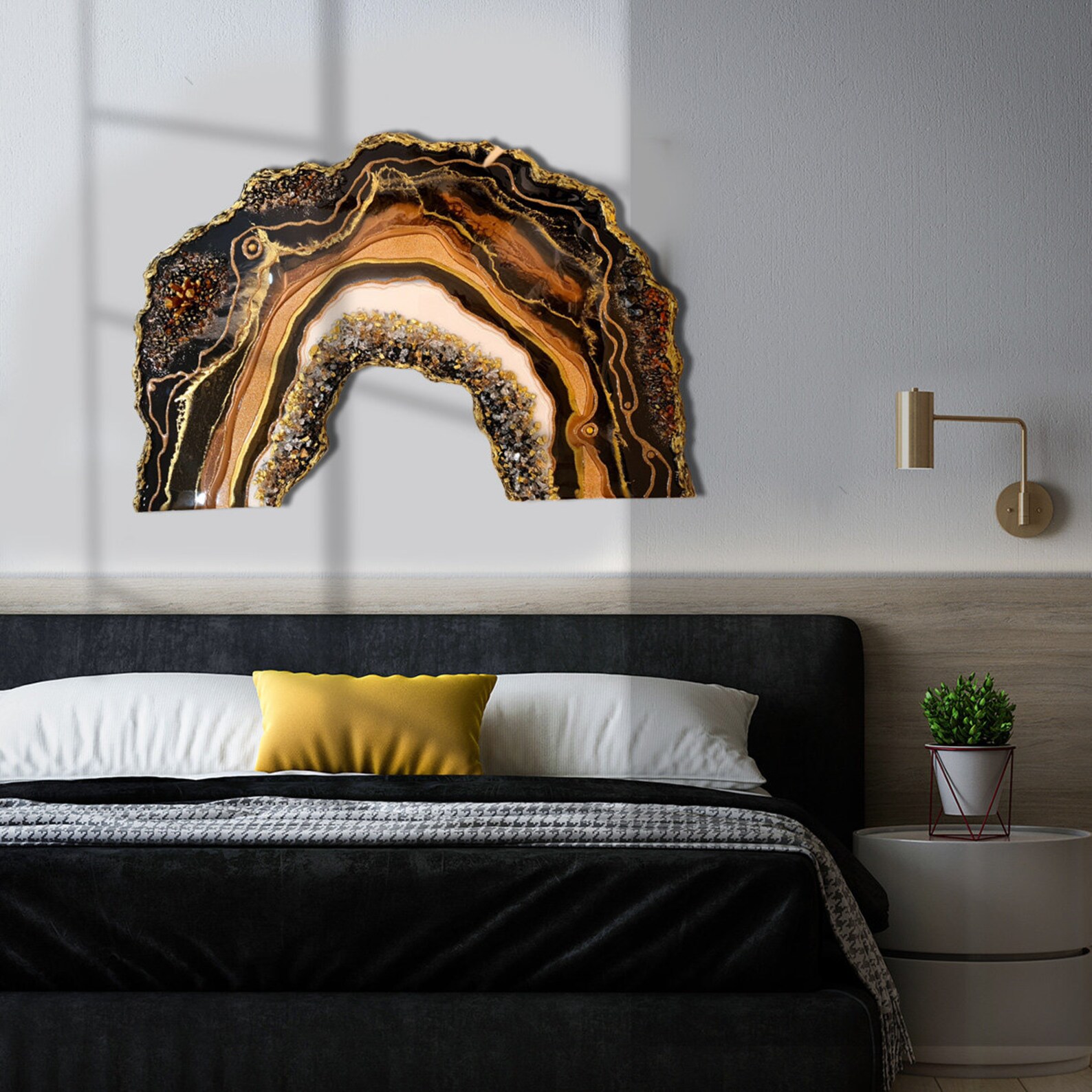 Deep Roots Resin Geode Art - Etsy