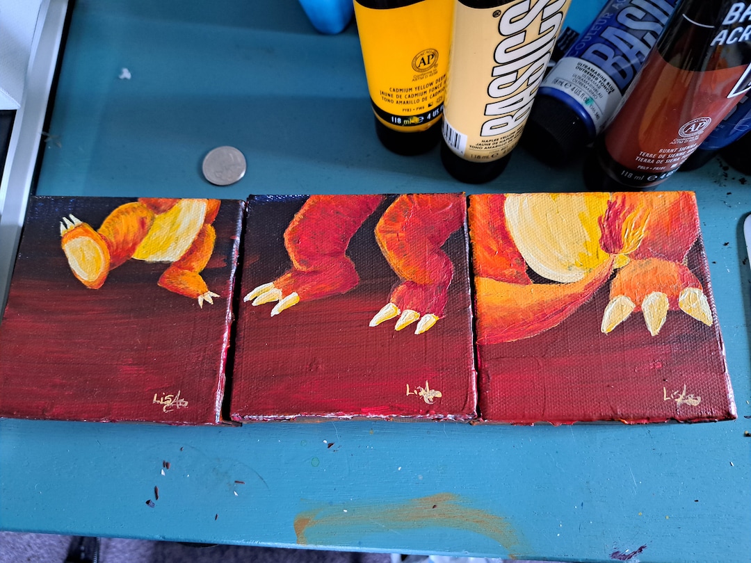 Pokémon Feet Series 2: Charmander, Charmeleon, Charizard - Etsy