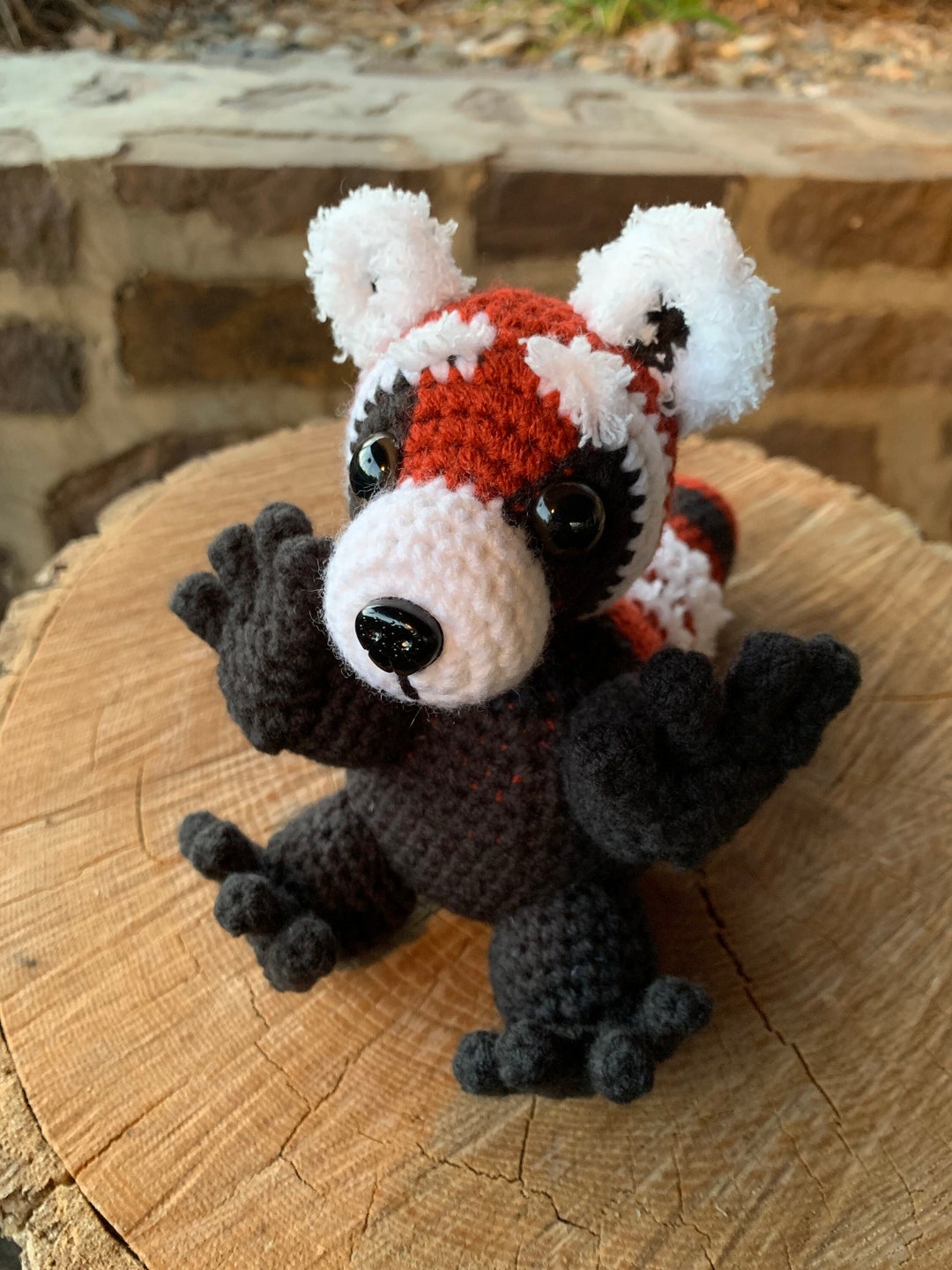 Crochet Red Panda | Handmade Amigurumi Crochet Red Panda | Stuffed ...