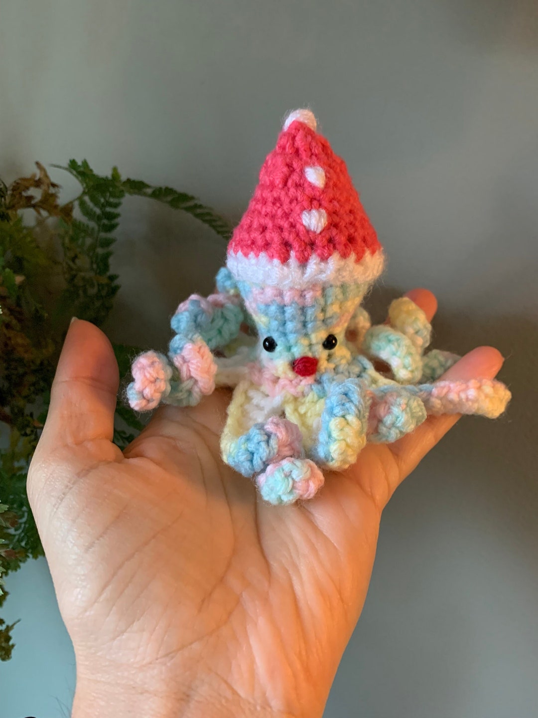 Clown Octopus Handmade Crochet Octopus Stuffed Sea Animal - Etsy