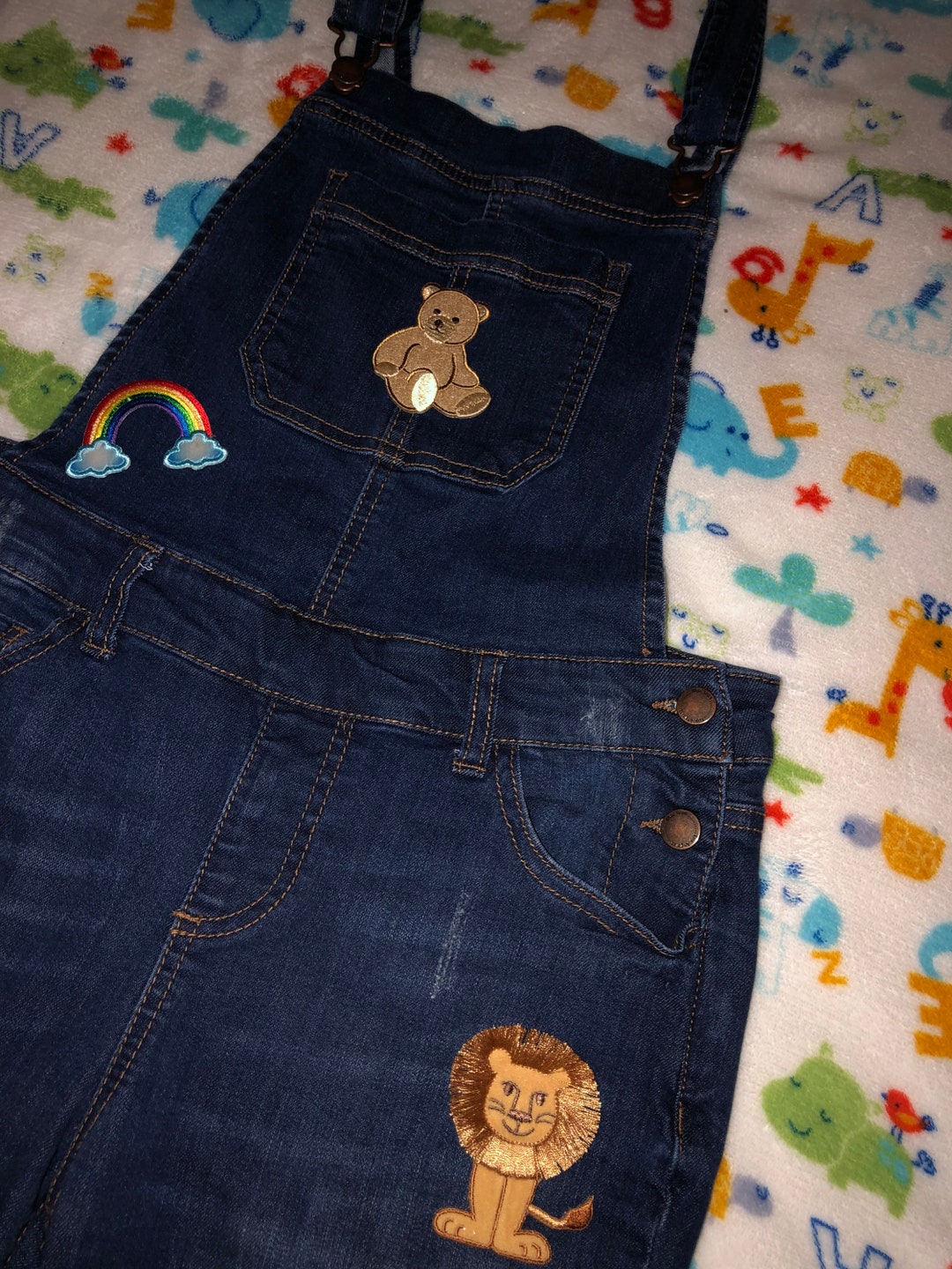 Baby Animal Overalls Adult Size 29-32” Waist - Etsy