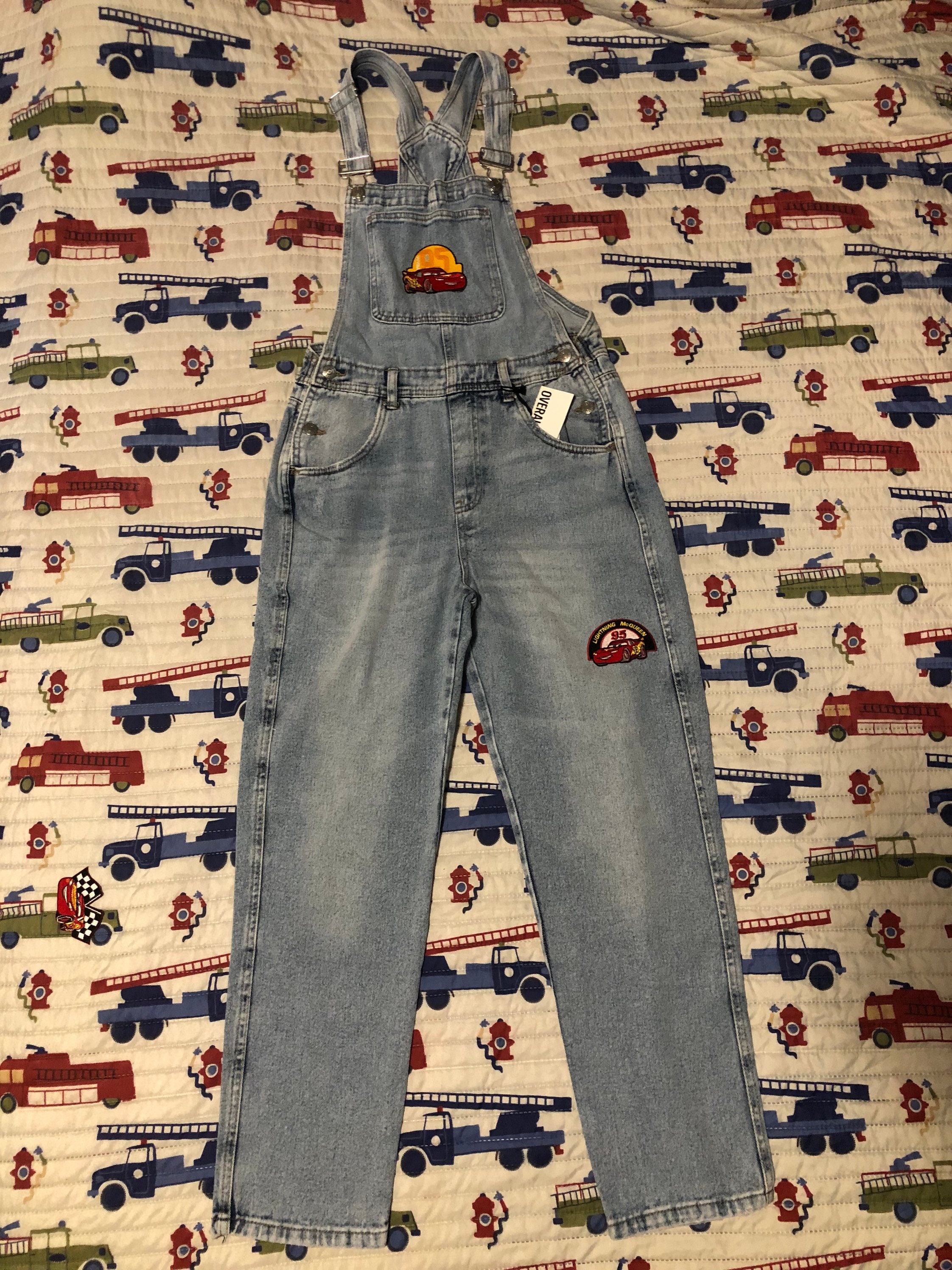 Cars Lightning Mcqueen Overalls - Etsy