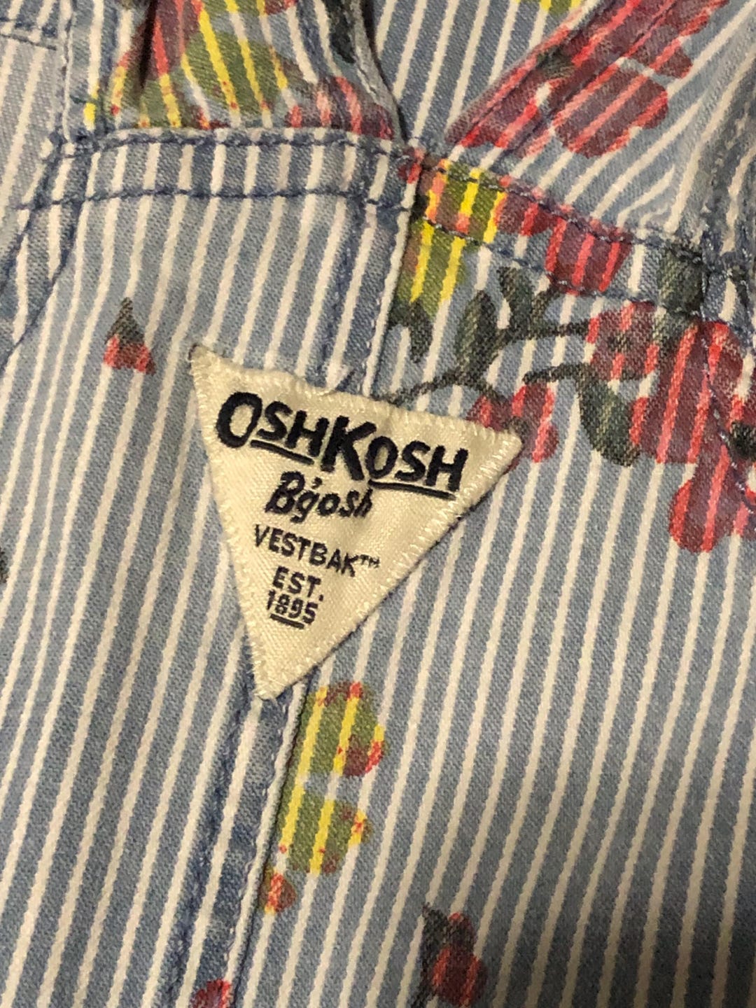 Oshkosh Floral Shortalls - Etsy
