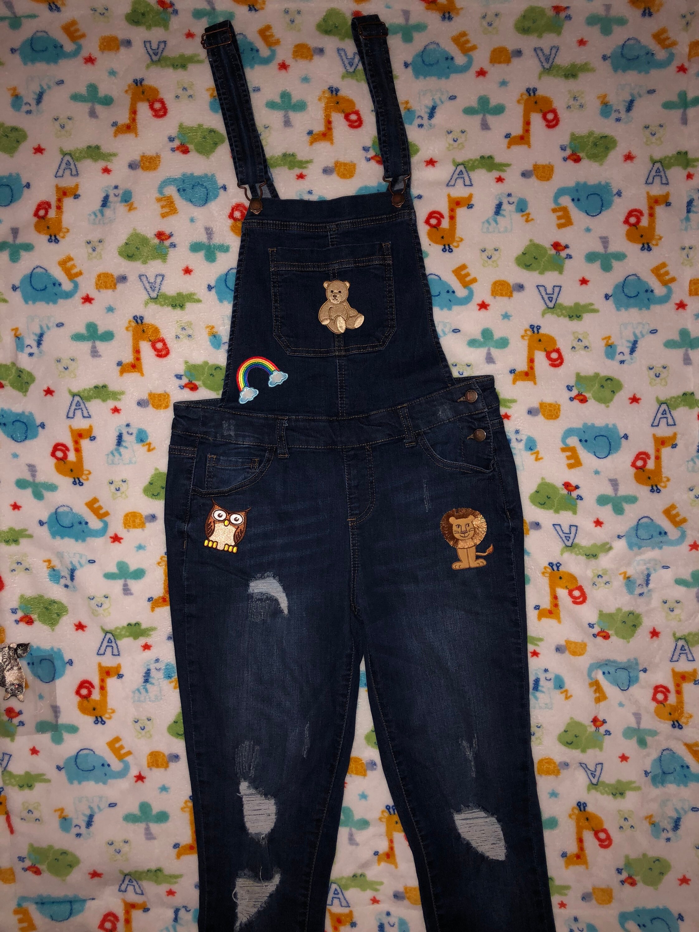 Baby Animal Overalls Adult Size 29-32” Waist - Etsy
