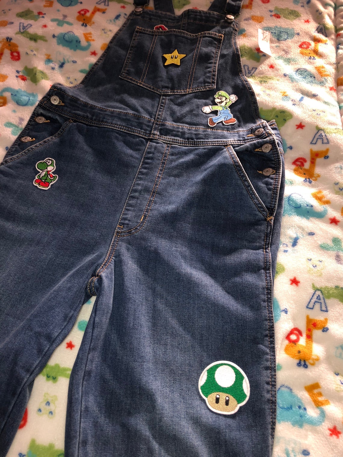 Super Mario Overalls / Super Smash Bros Overalls Adult Size | Etsy