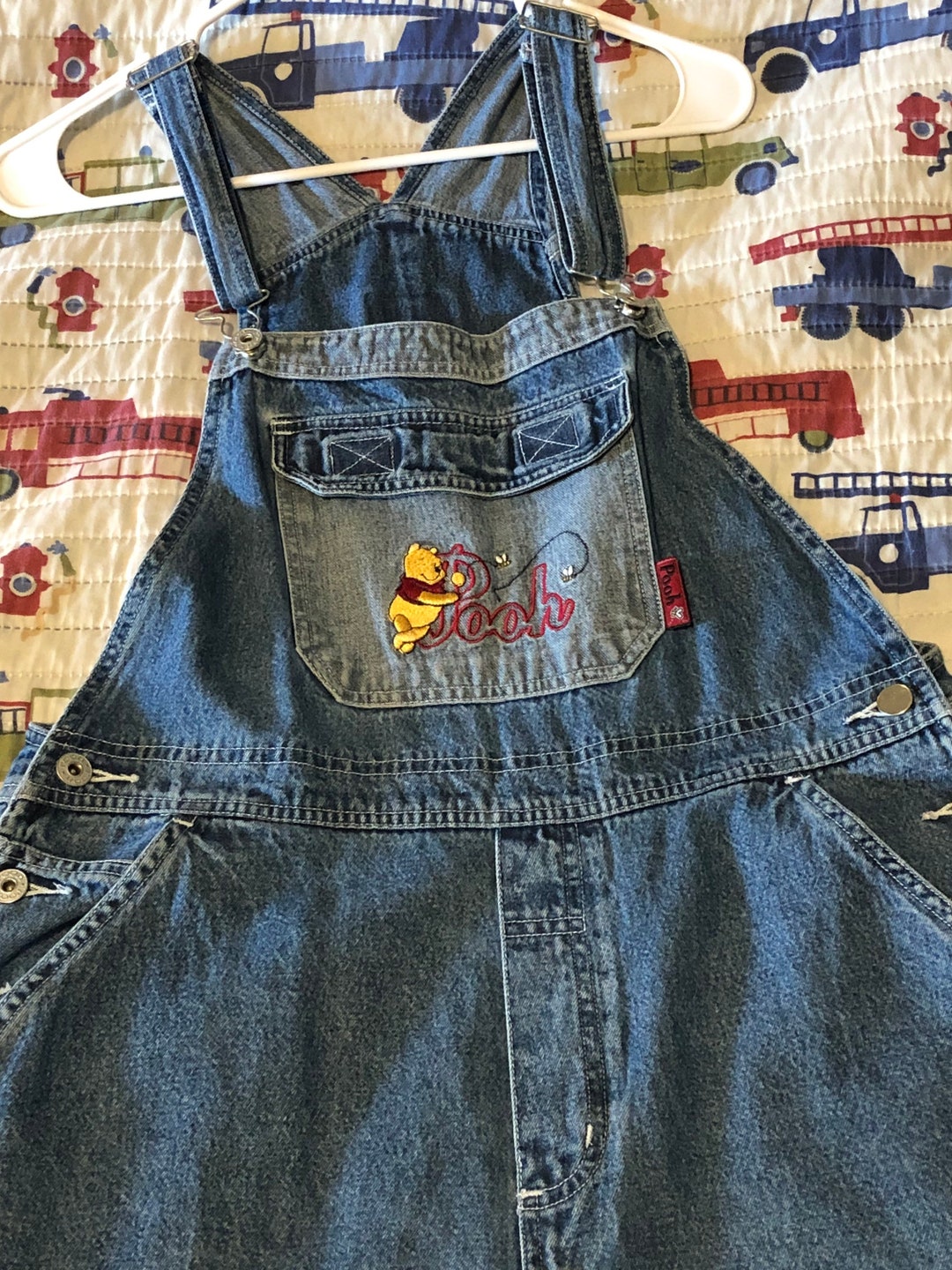 Winnie The Pooh Overalls Etsy