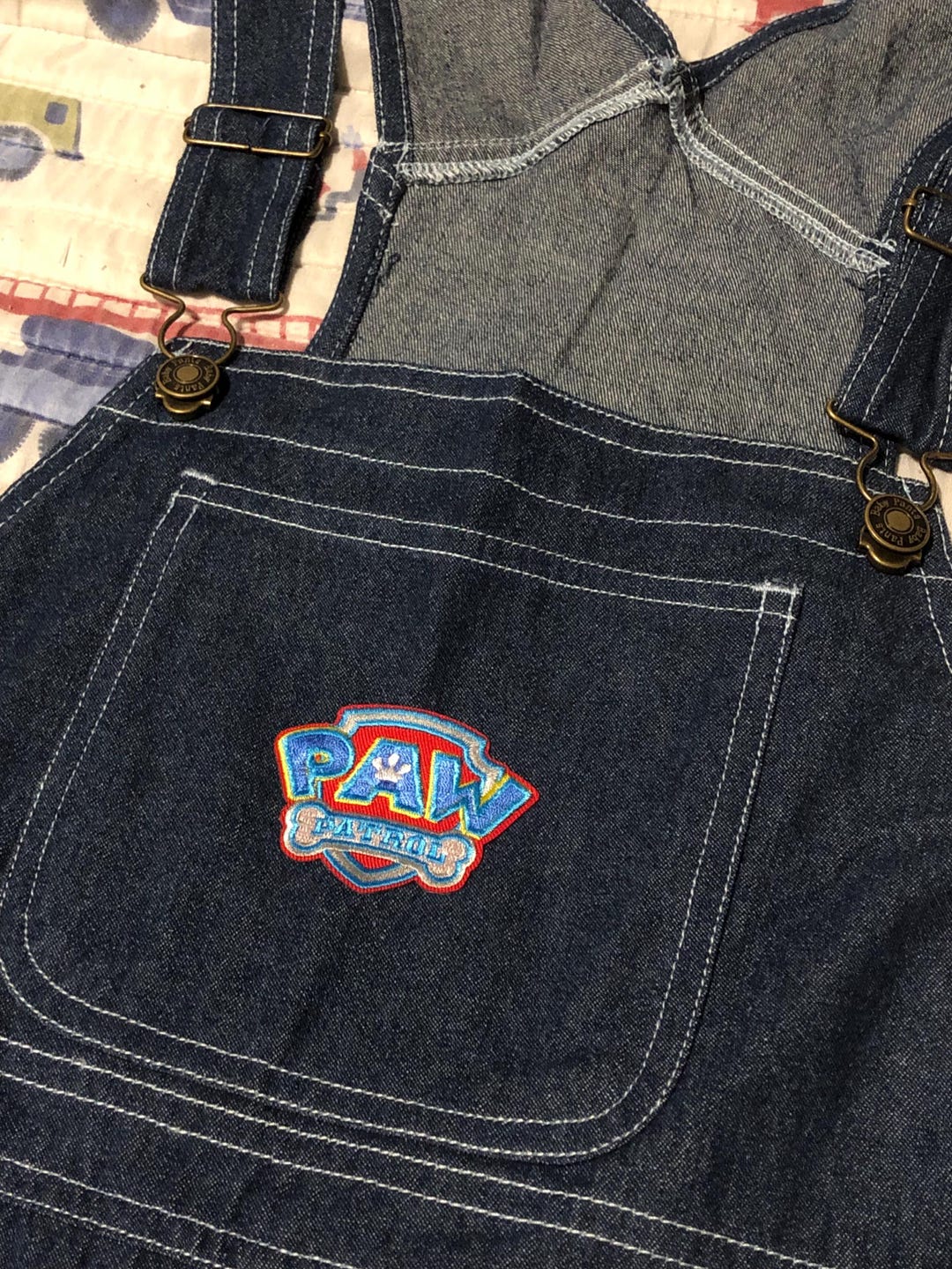 Paw Patrol Shortalls With Snap Crotch - Etsy