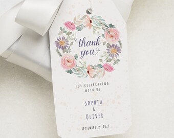 Bridal Shower, Bridal Shower Tag, Instant Download, Thank You Tag ...