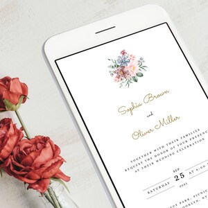 Mobile Wedding Invitation INSTANT Download - Etsy