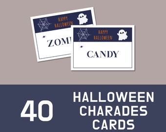 Printable PDF Halloween Charades Party Game Idea - Etsy UK