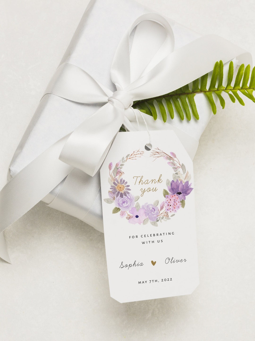 Wedding Thank You TAG INSTANT Download - Etsy