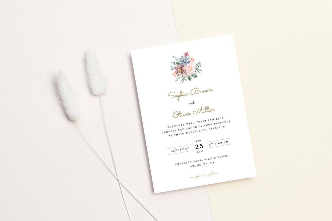 Wedding Invitation, INSTANT Download - Etsy