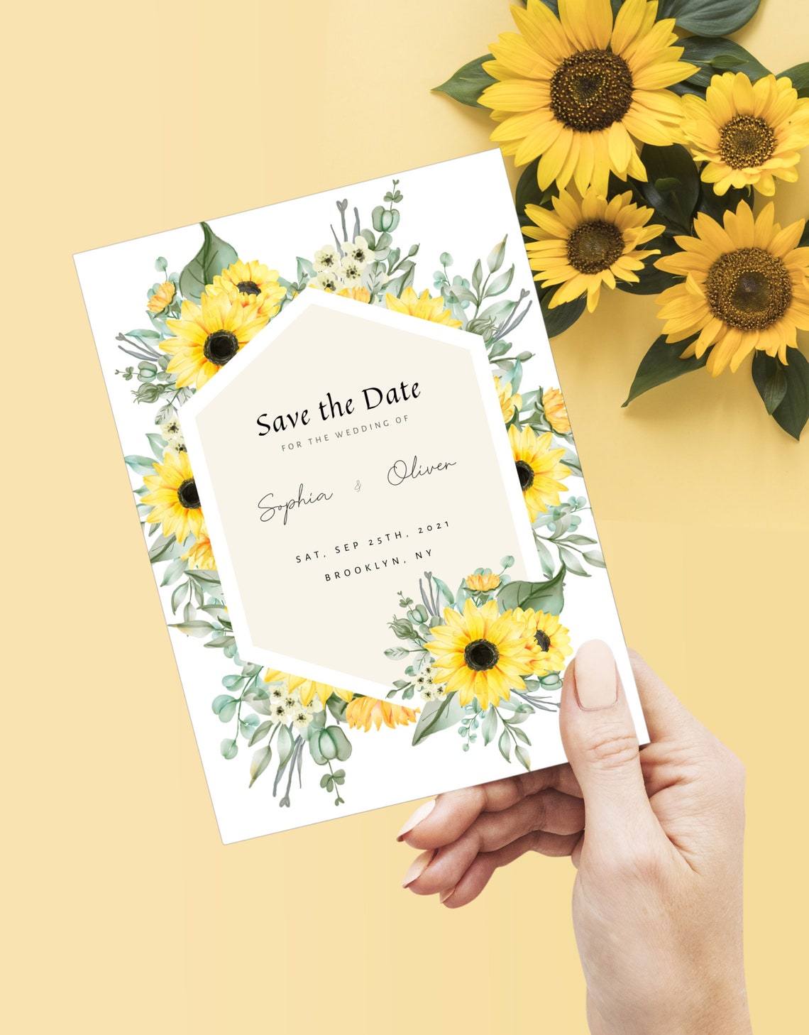 Save the Date Card, INSTANT Download - Etsy