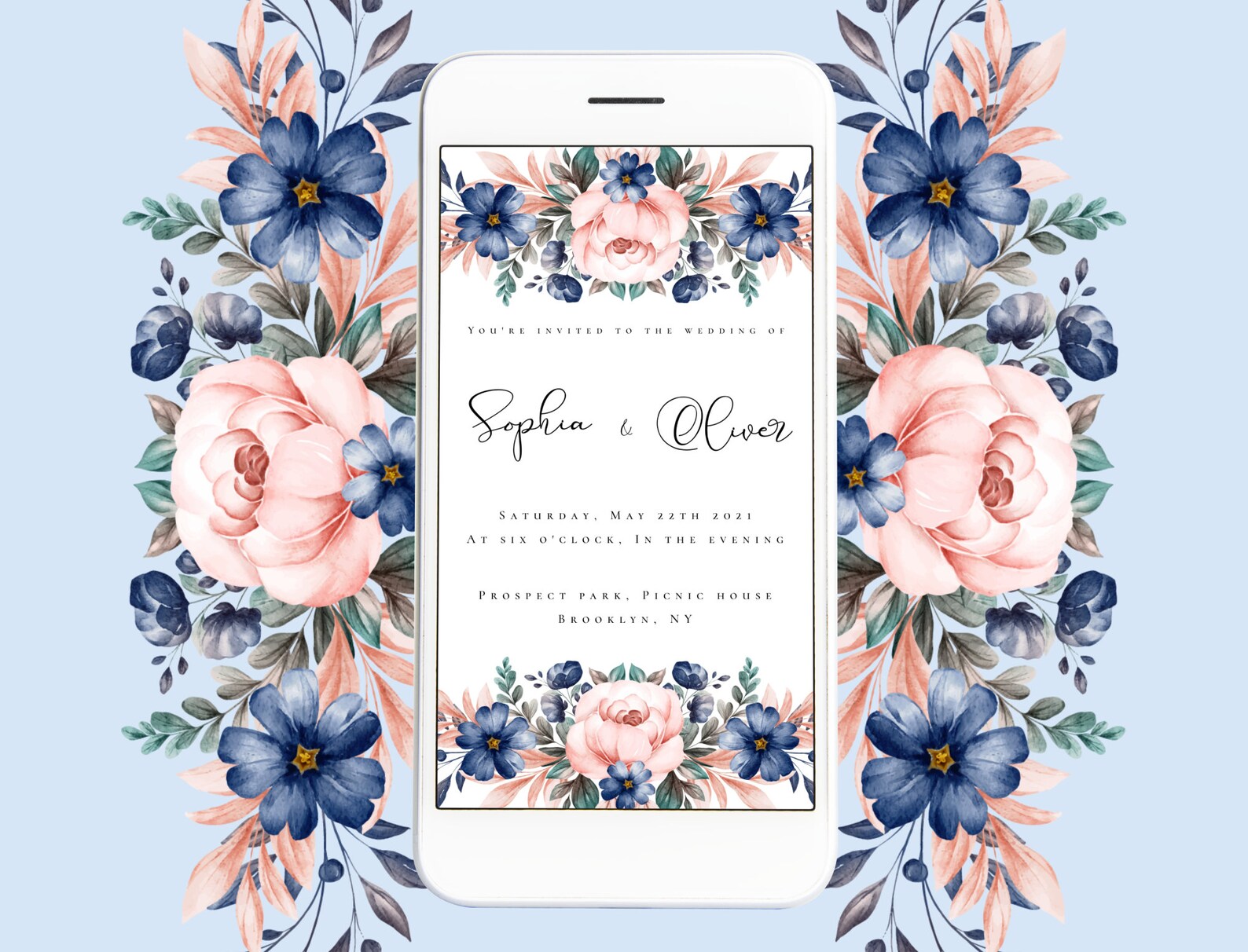 Mobile Wedding Invitation INSTANT Download - Etsy