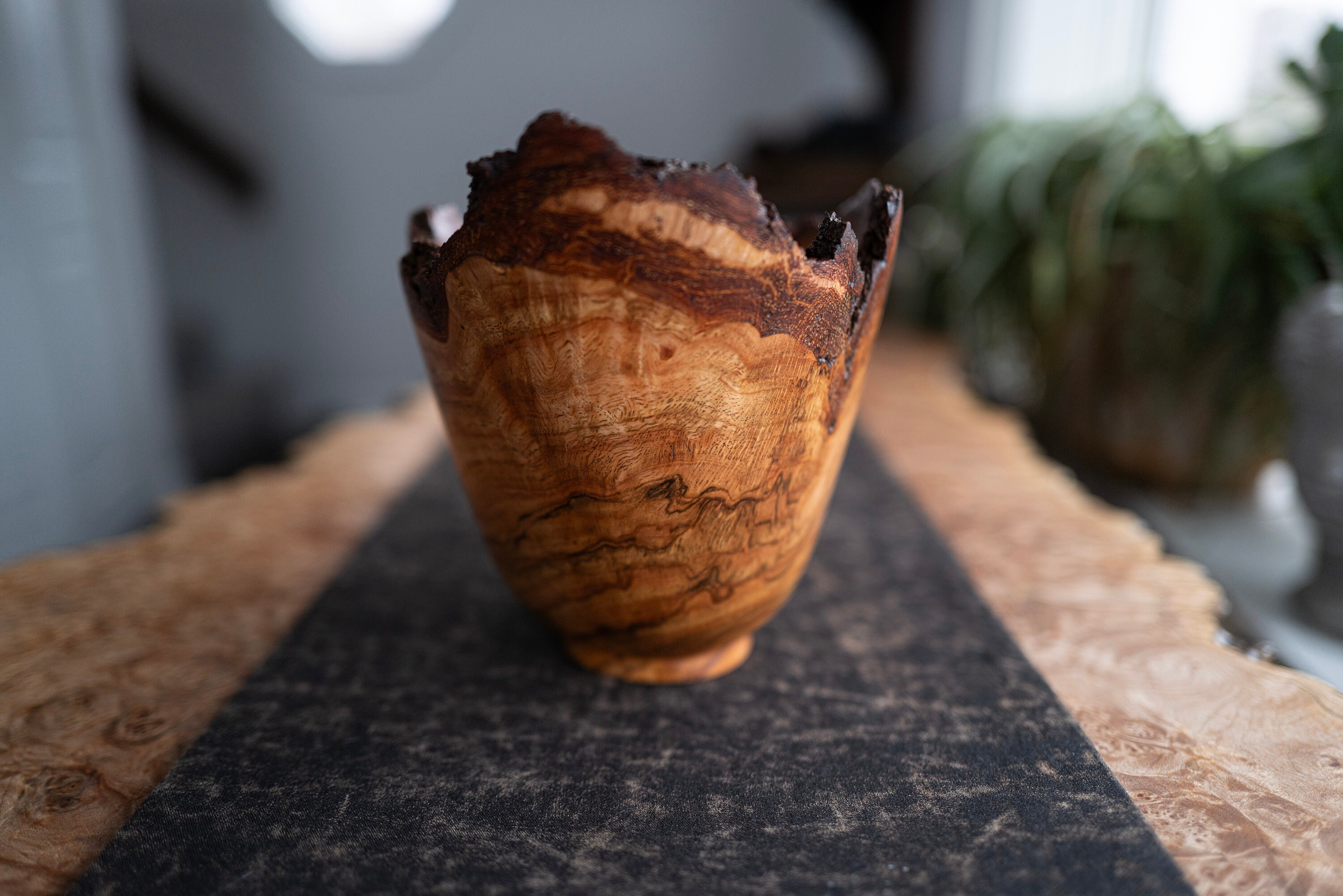 Oak Burl Bark Live Edge Vase/bowl - Etsy